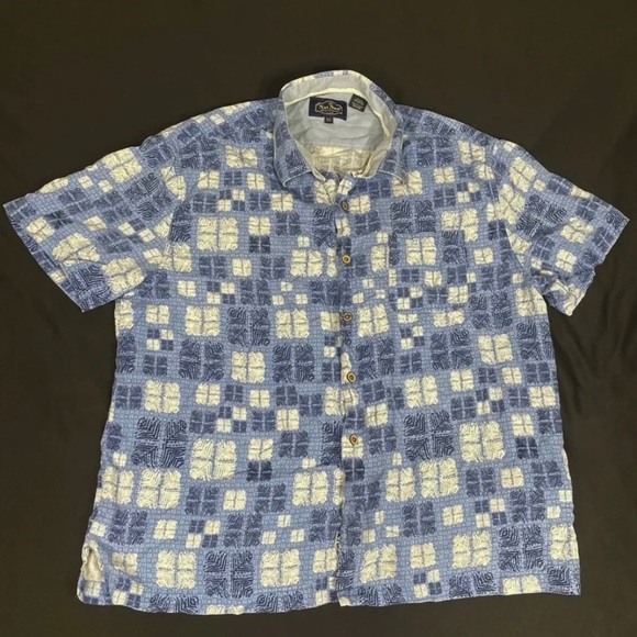 Nat Nast | Shirts | Nat Nast Mens Light Blue Overprint Short Sleeve ...
